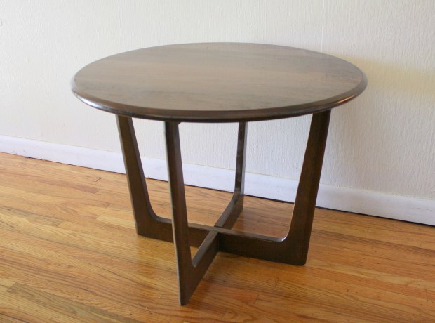 Mid Century Modern Cross Base Side Tables | Picked Vintage