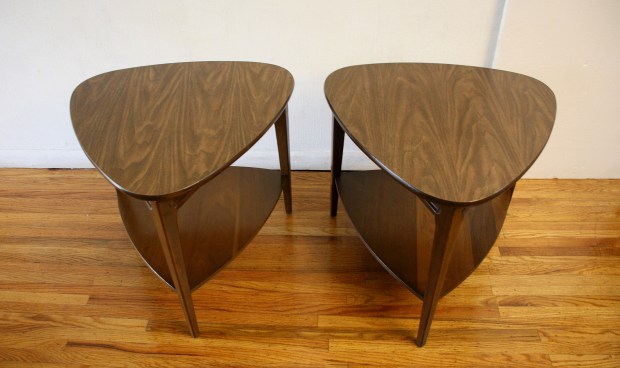 Mid Century Modern Guitar Pick Tables by Mersman | Picked Vintage