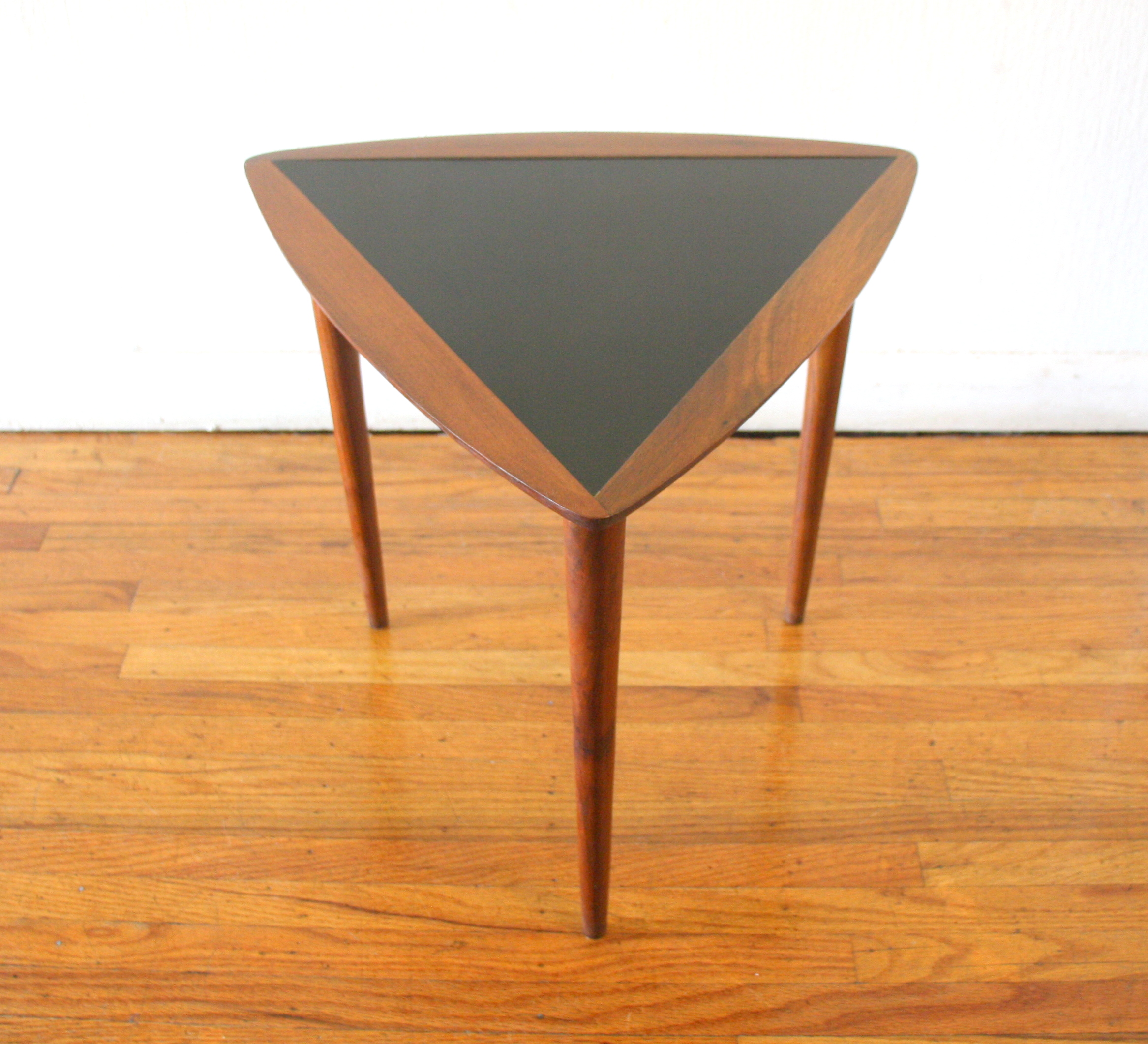 Mid Century Modern Triangle Table by Arthur Umanoff | Picked Vintage