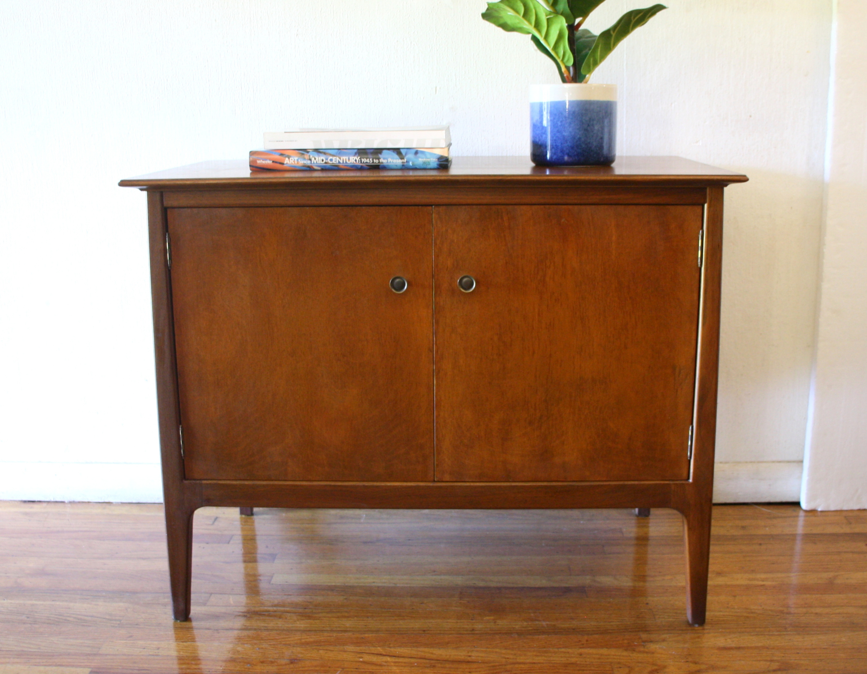 Mid Century Modern Bar Record Cabinet | Picked Vintage