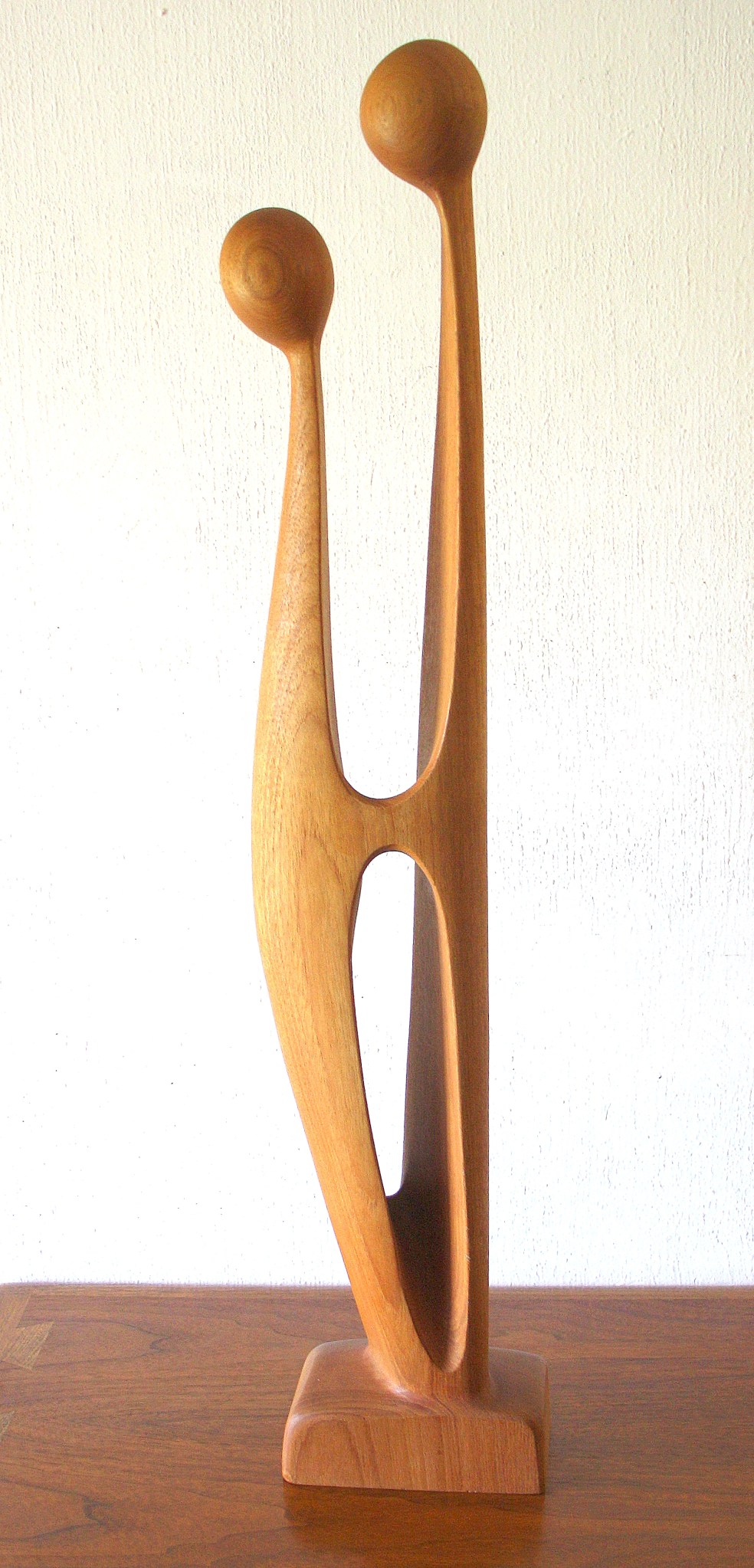 Mid Century Modern Danish Teak Sculpture by Simon Randers | Picked Vintage